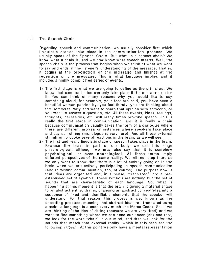 1250479240.the Speech Chain | PDF | Idea | Sound