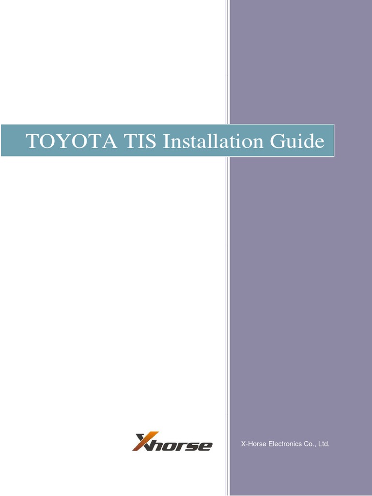 Toyota TIS Installation Guide | PDF
