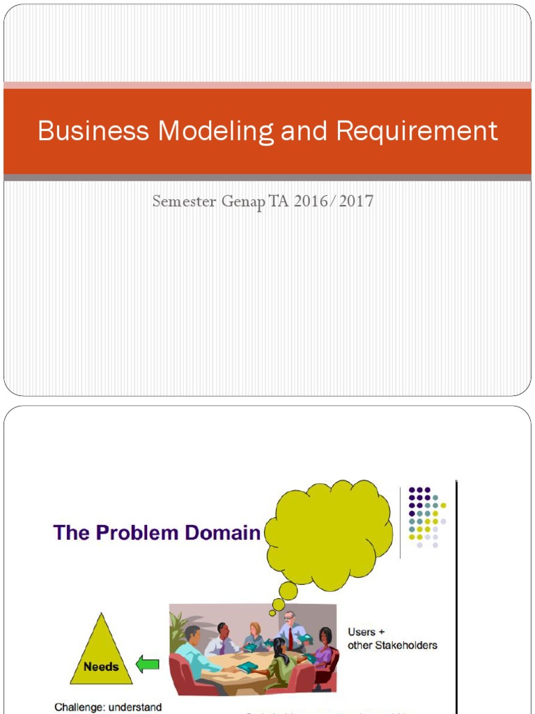 Business Modeling and Requirement: Semester Genap TA 2016/2017 | PDF ...