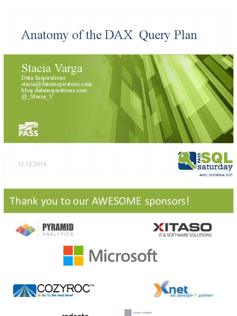 Anatomy of DAX Query Plan | Download Free PDF | Table (Database ...