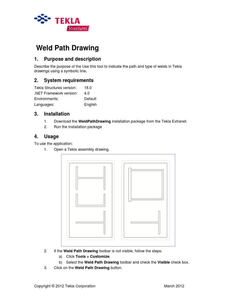 Weld Path Drawing: 1. Purpose and Description | PDF | Operating System ...