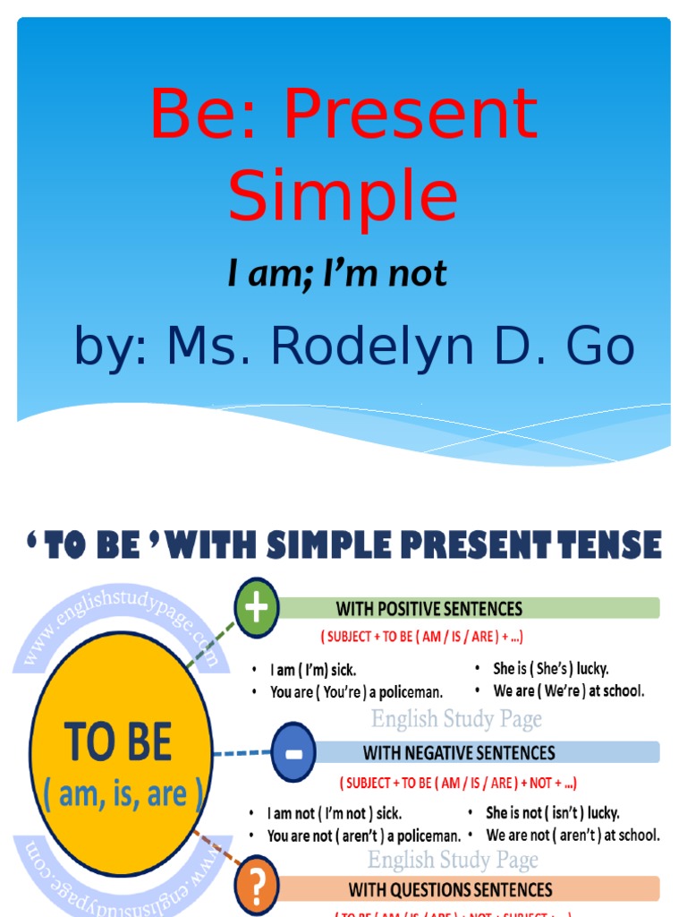 Present Simple Verb To Be | PDF