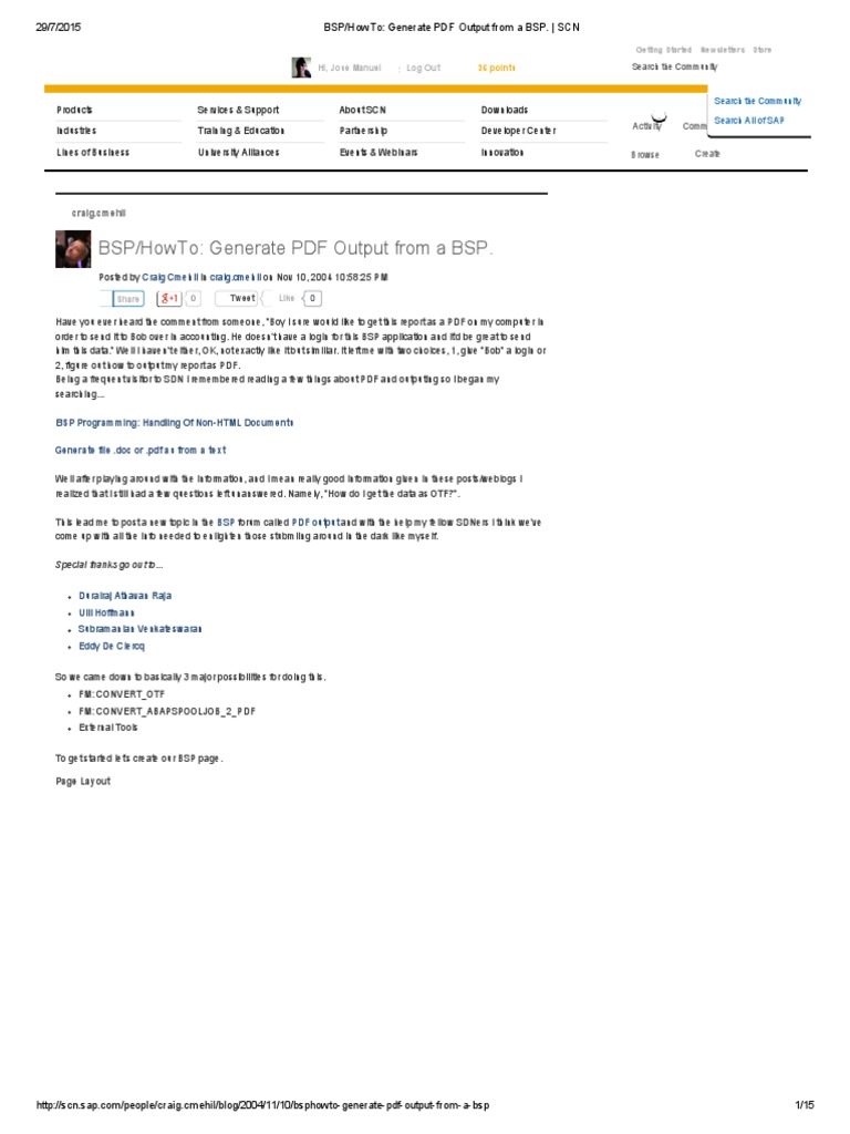 BSP_HowTo_ Generate PDF Output From a BSP | Portable Document Format | String (Computer Science)