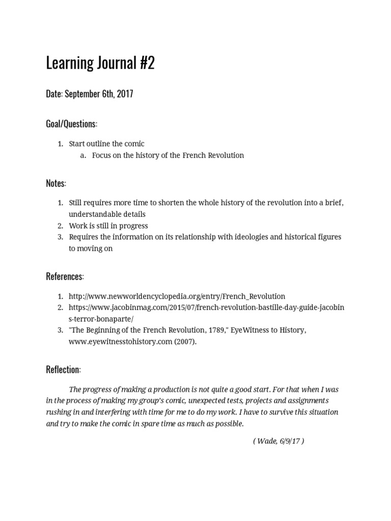 Learning Journal 2 | PDF