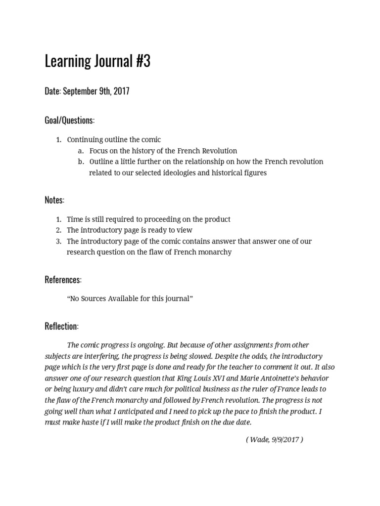 Learning Journal 3 | PDF