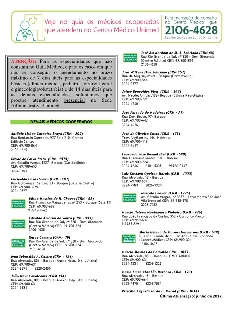 UNIMED - Guia_medico | Especialidades Médicas | Medicina clínica