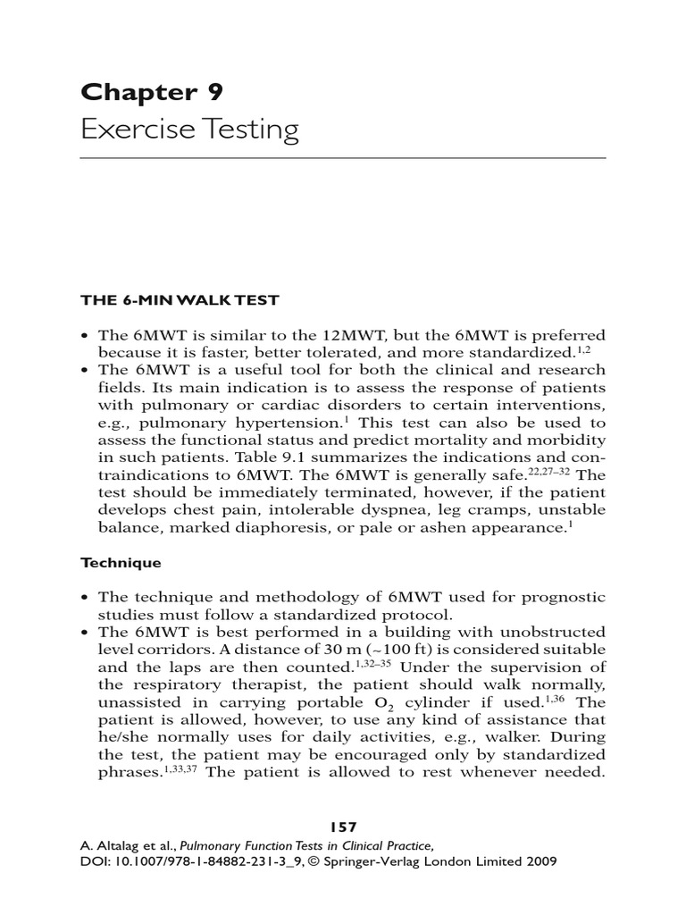6 Min Walk Test | PDF | Heart Failure | Health Care
