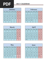 Mud Up Calendar - 2017 | PDF