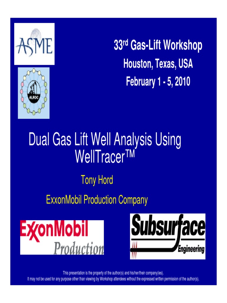 Dual Gas Lift PDF | PDF | Exxon Mobil | Gases
