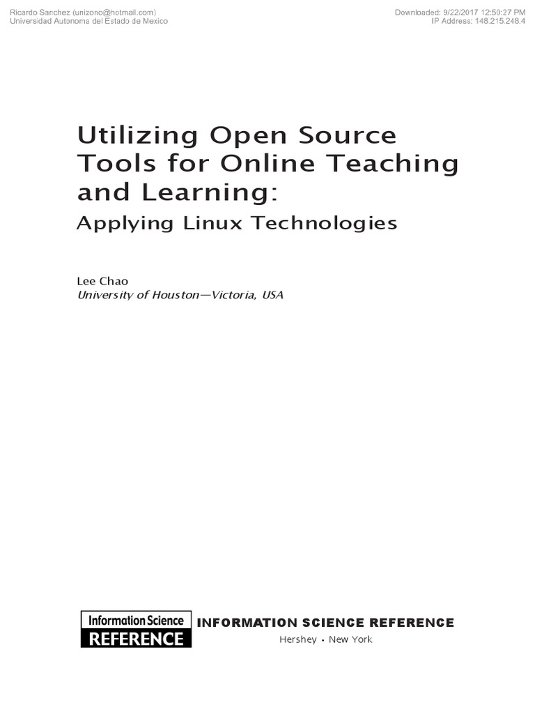 Open Source Tools | PDF | Instructional Design | Educational Technology