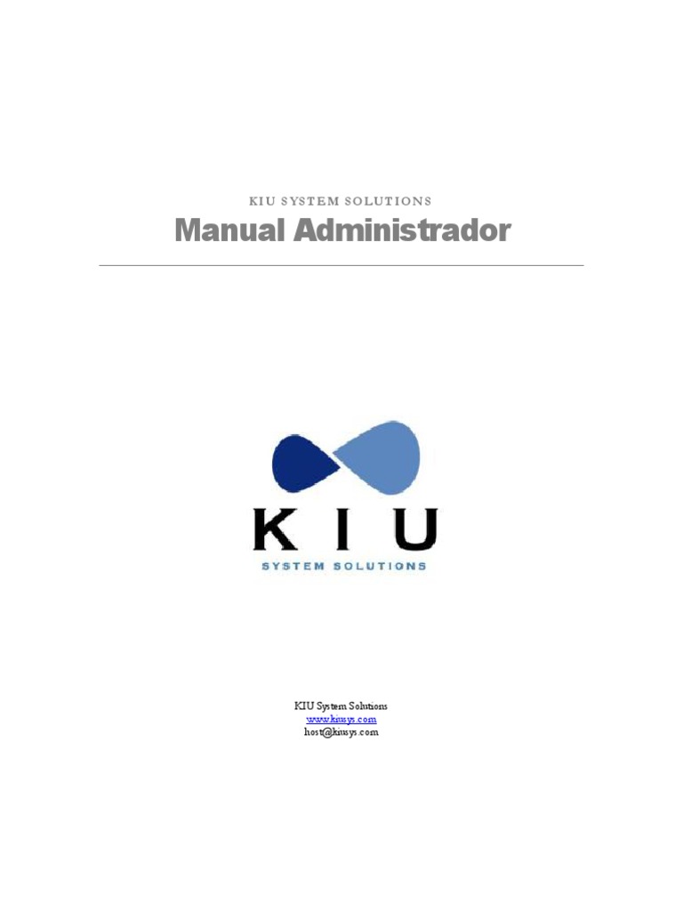Kiu Administrador 2.0 | PDF | Control de acceso a la computadora ...