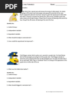The Scientific Method With The Simpsons KEY | PDF | Experiment | Mouse