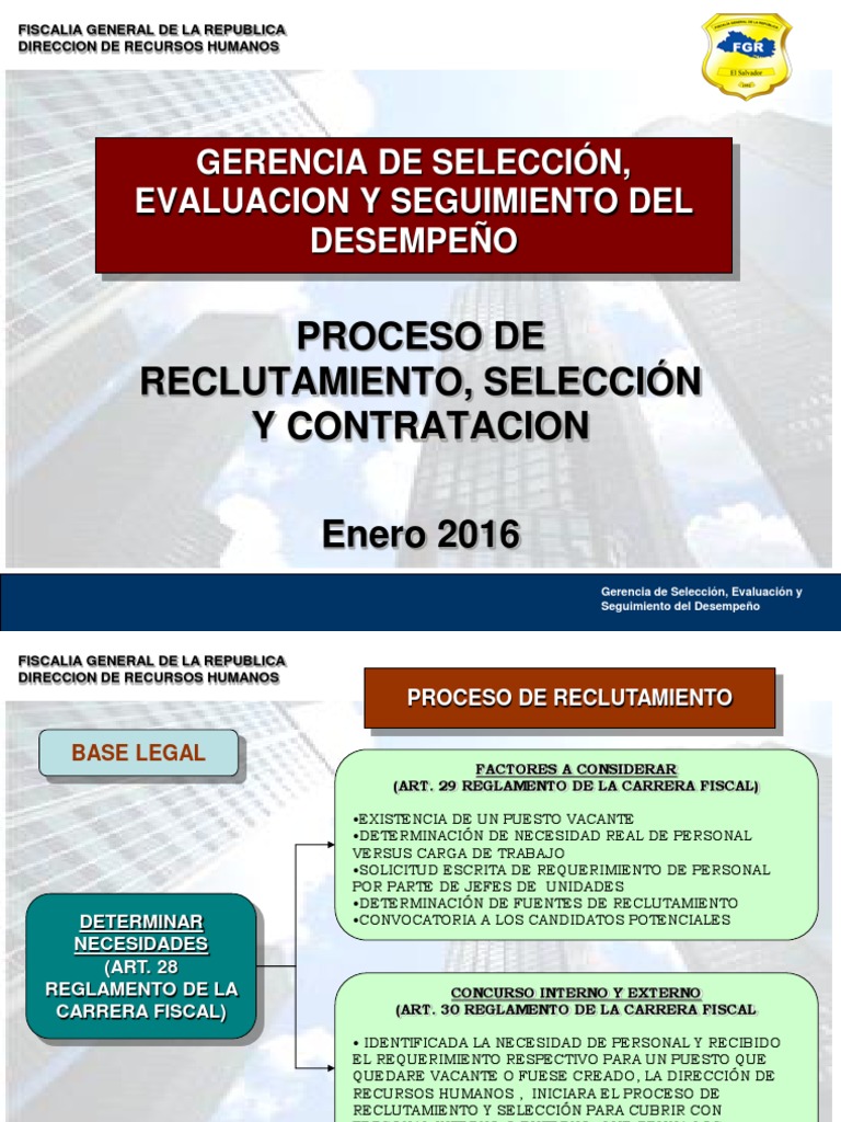 Proceso de Reclutamiento Seleccion y Contratacion de Personal | PDF | Reclutamiento | Gestión de ...