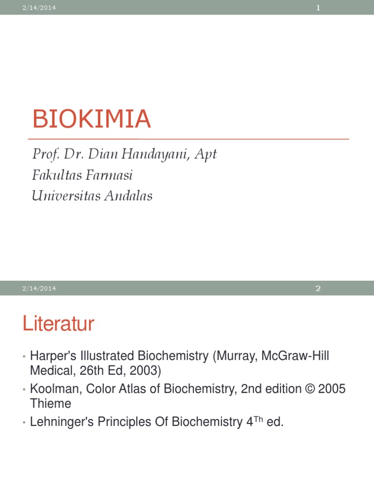 Ebook Biokimia PDF | PDF | Biokimia | Kimia