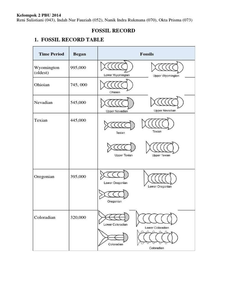 Kelompok 2 Fossil Record | PDF