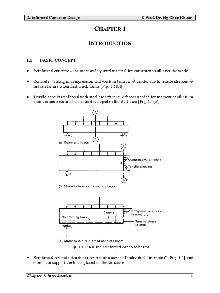 RC Chapter01 2016 | PDF | Reinforced Concrete | Strength Of Materials