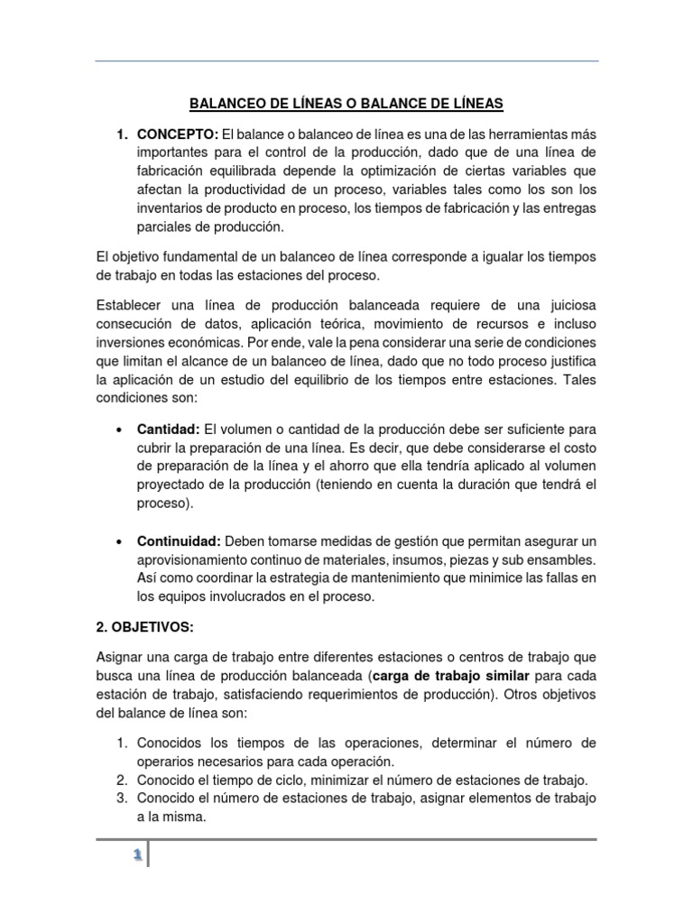 BALANCEO - DE - LINEAS - O - BALANCE - DE - LINEAS Ort | PDF ...