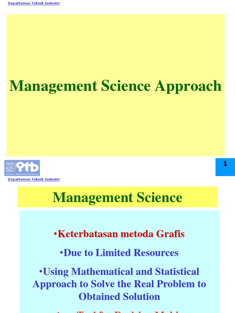 Management Science SNB | PDF | Operations Research | Mathematical ...