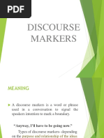 Discourse Marker Examples | PDF