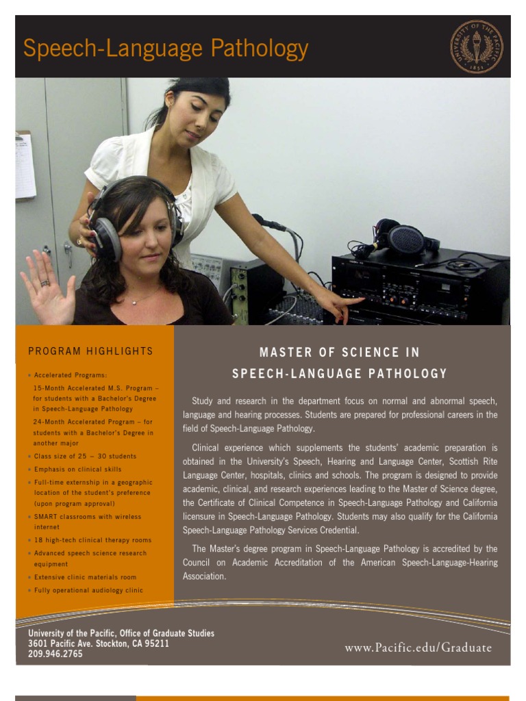 Grad Program Sheet-Speech-Lang Path v2010-07b | PDF | Speech Language ...