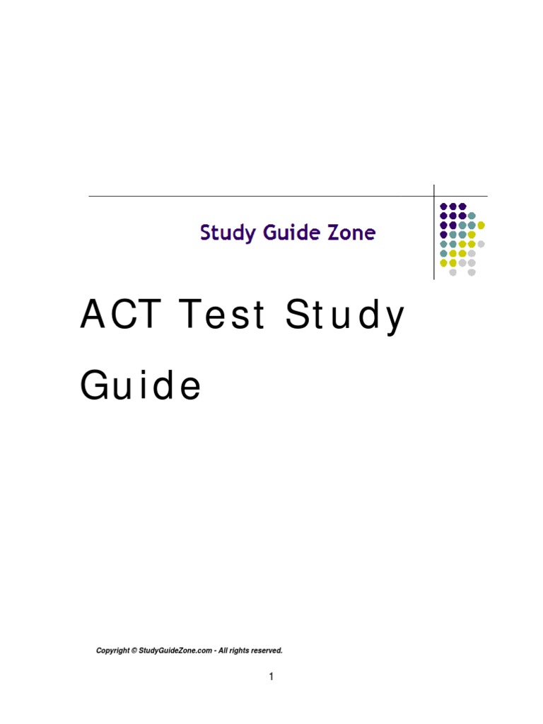 ACT Study Guide | PDF