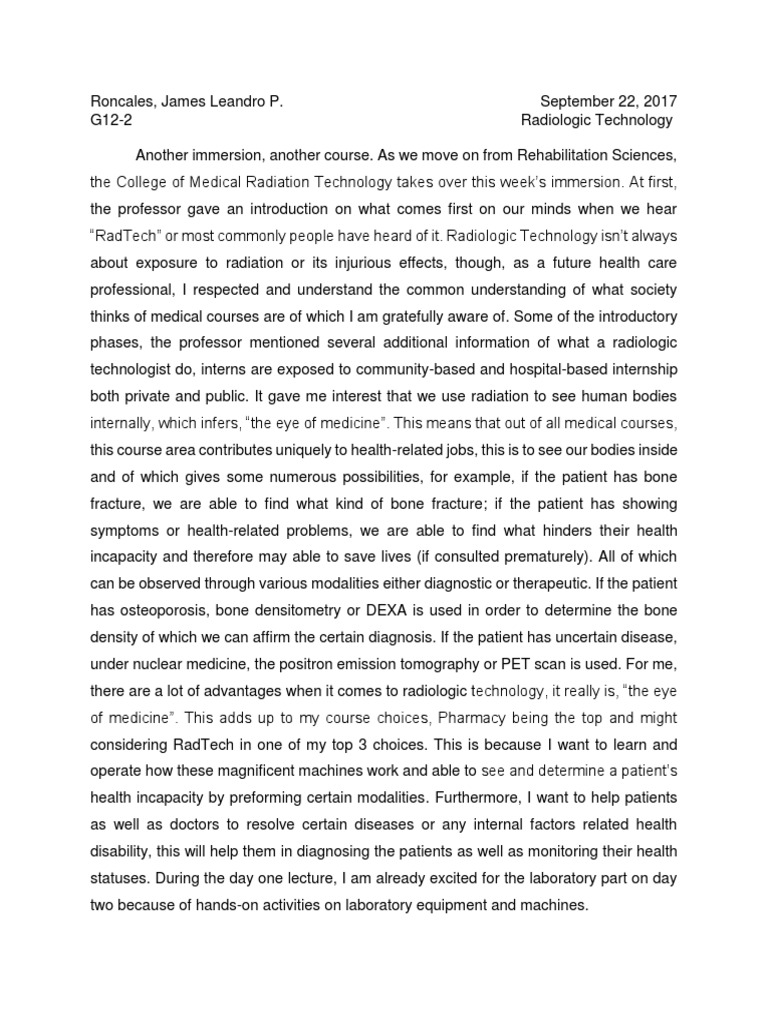 Reflection | PDF | Radiology | Medical Imaging