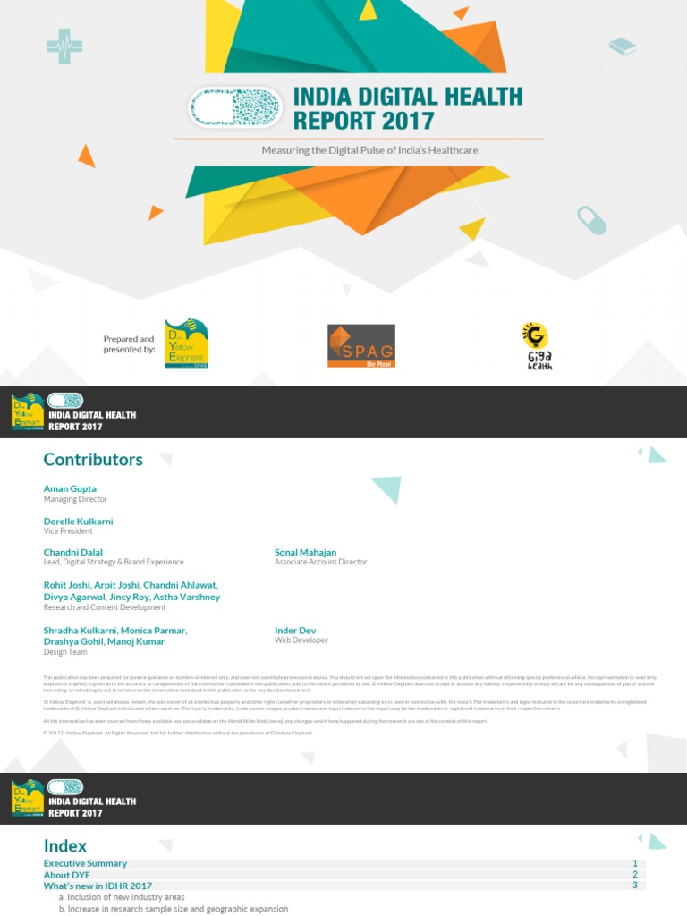 India Digital Health Report 2017 - D Yellow - Elephant | PDF ...