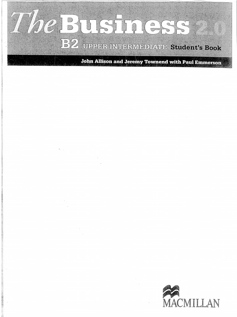 The Business 2.0 B2 Upper Intermediate Students Book | PDF | Business ...