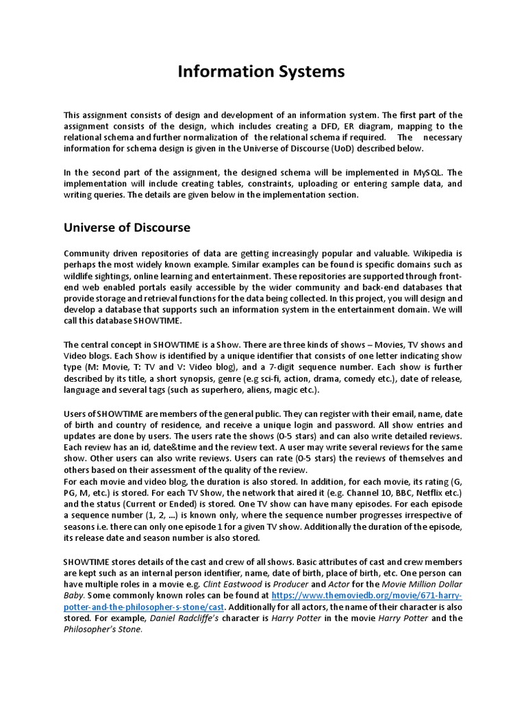 Information Systems PDF | PDF | Databases | Information Technology ...