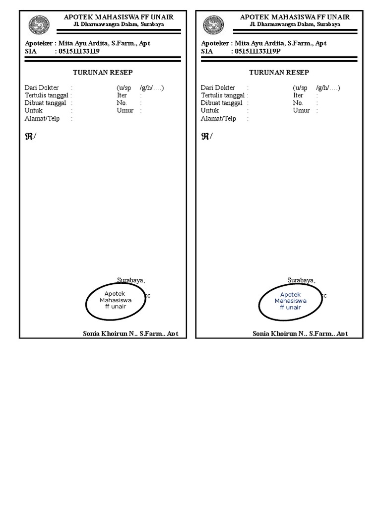 Contoh Copy Resep | PDF