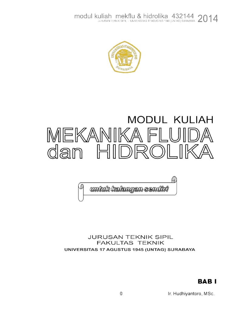 BAHAN AJAR MekFlu Hidrolika 1 3 Files Merged | PDF