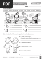 YOUNG EXPLORERS 1 - Worksheets - Reinforcement PDF | PDF | Meal | Food ...