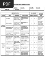 Hirarc FORM Sample Clinic | PDF | Personal Protective Equipment | Risk