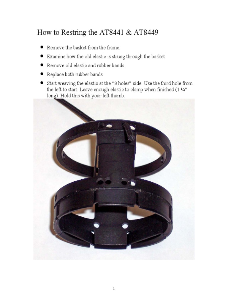 Microphone Shock Mount Restringing Guide | PDF