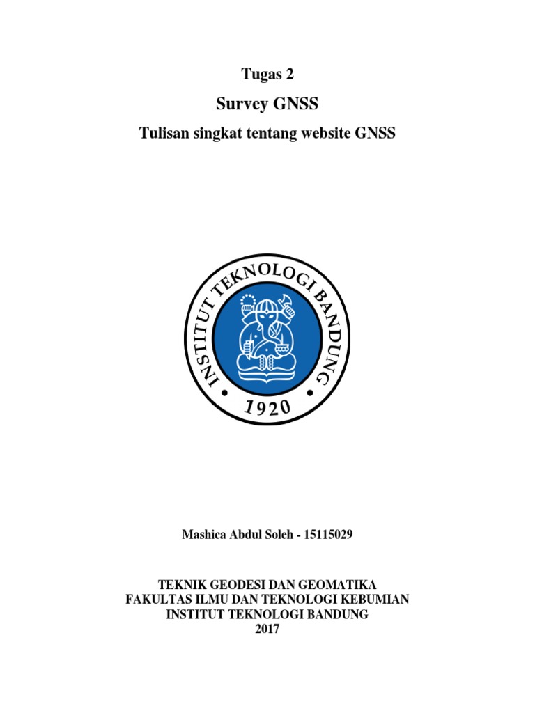 Mashica Abdul Soleh - Tugas Gnss 2 | PDF | Sains & Matematika ...