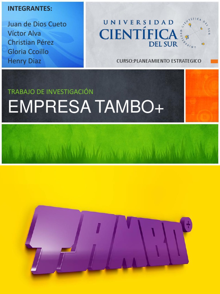 TAMBO PPT Final | PDF | Distribución (comercial) | Tienda de conveniencia