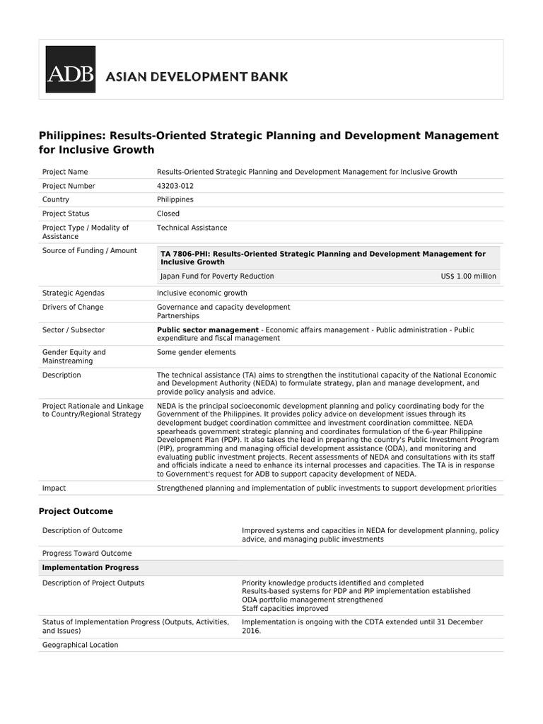 Asian Development Bank | PDF | Asian Development Bank | Development Aid