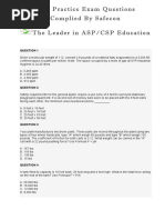 Certified Safety Professionals (CSP) Exam Study Guide | PDF | Test ...