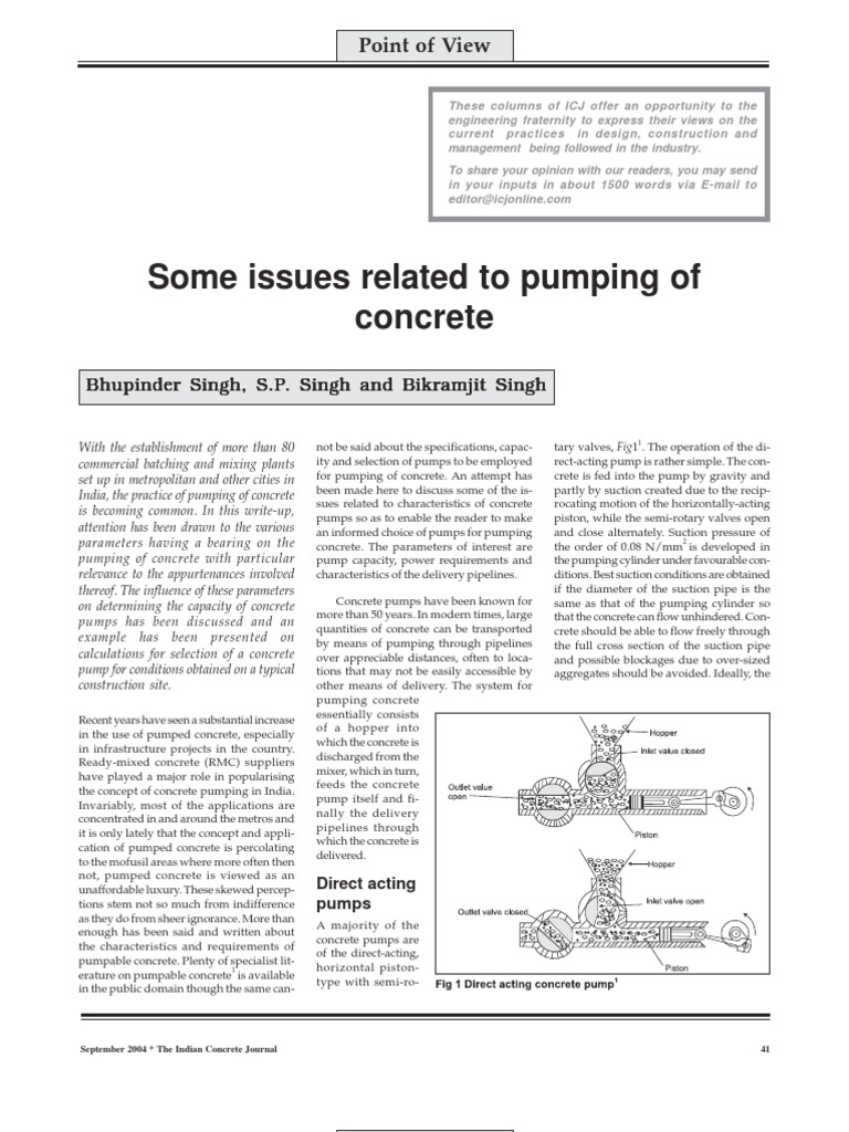Pumping Concrete | Pump | Pipeline Transport