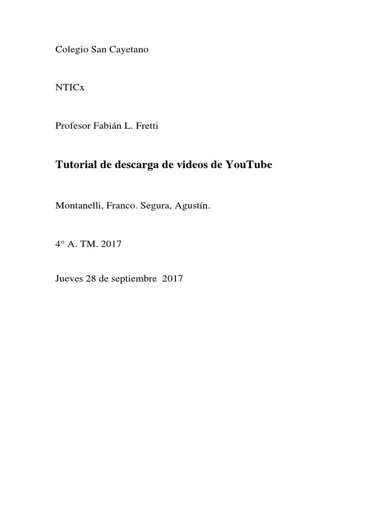 Como Descargar Videos de YouTube | PDF | Negocios Como Descargar Videos de YouTube | PDF | Negocios