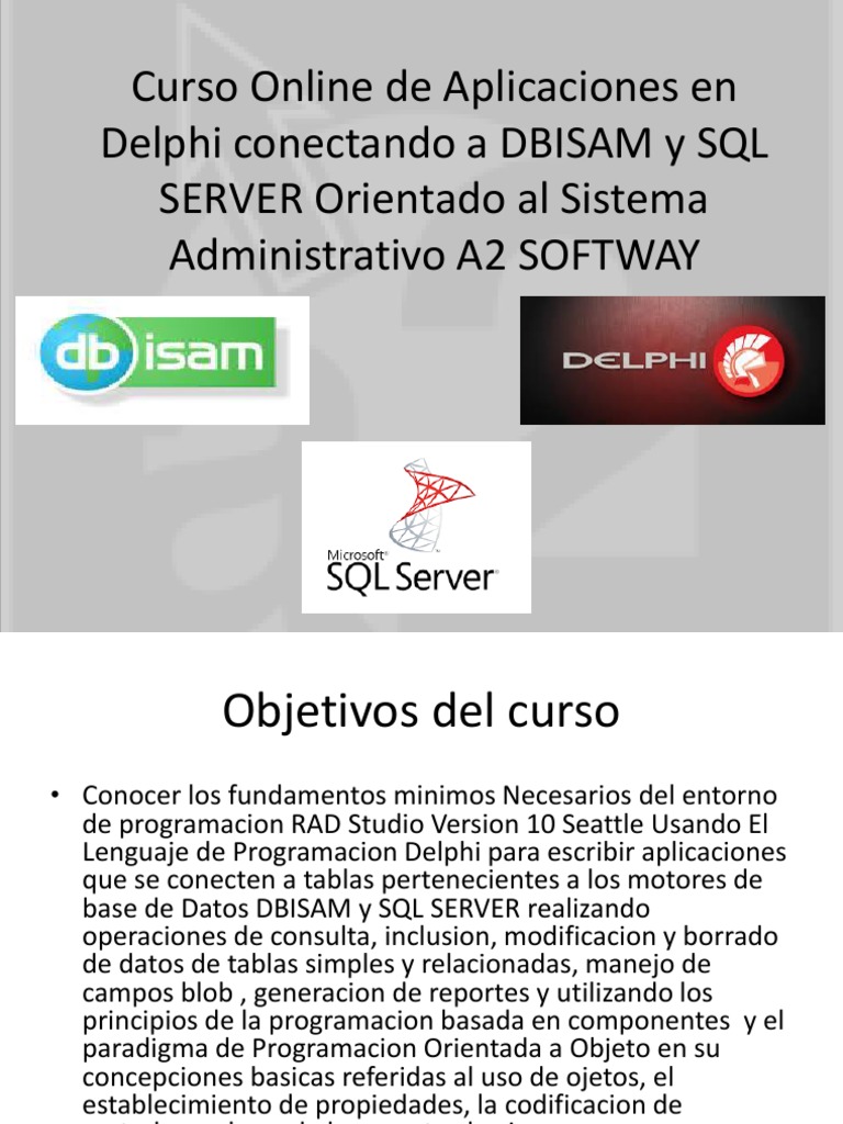 Curso Online Delphi Sesion 1 | PDF | Objeto (informática ...