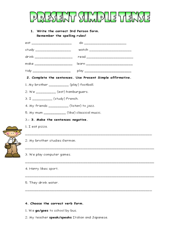 Presente Simple | PDF | Semiotics | Learning