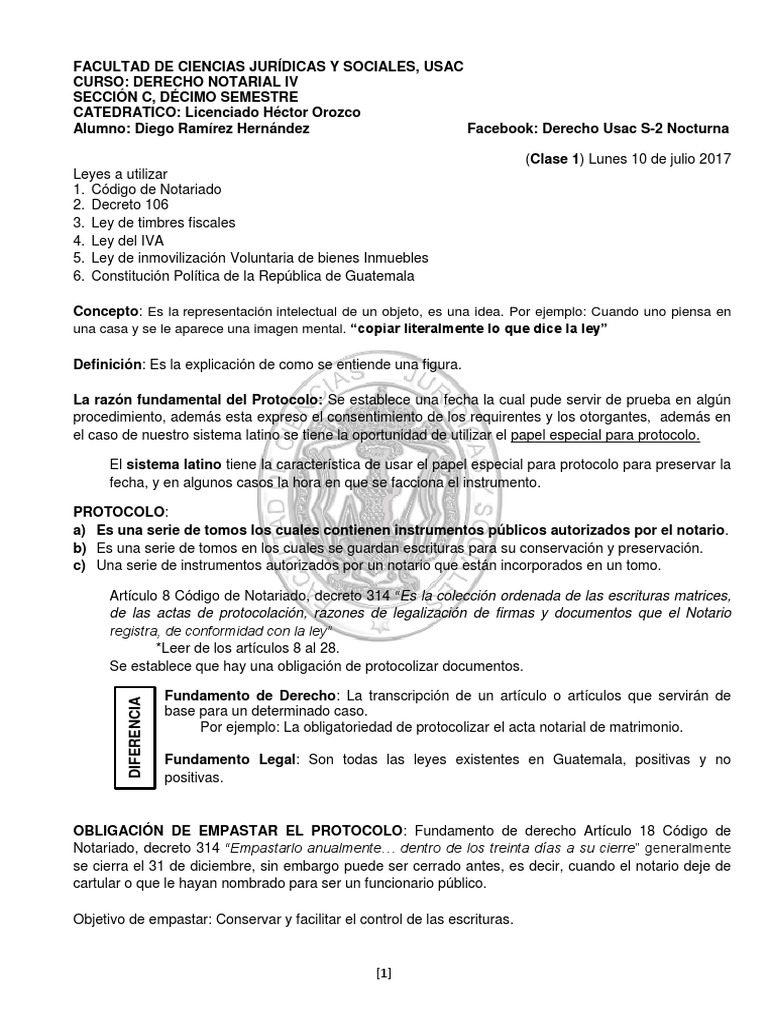 Protocolo Notarial en Guatemala | PDF | Instituciones sociales ...