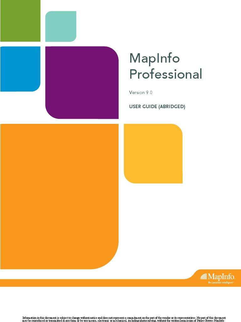 MapInfo Tutorial v9.0 | PDF | Databases | Data Management