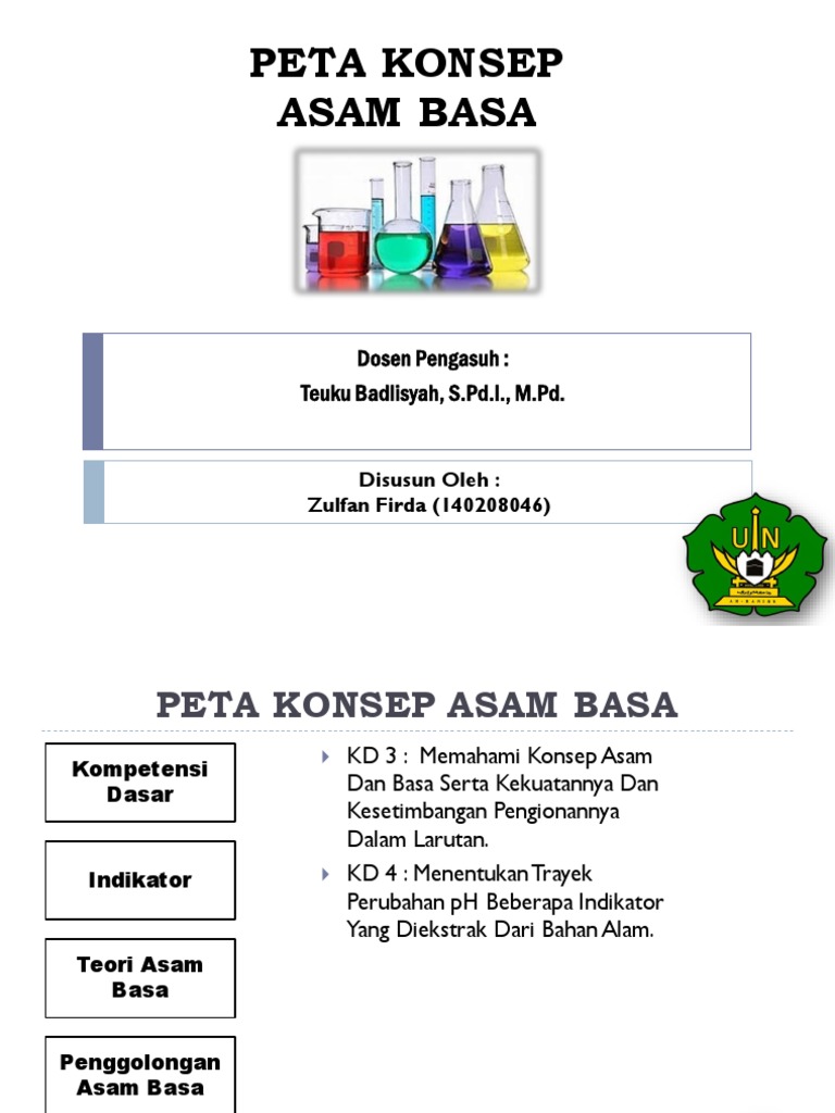 Peta Konsep Asam Basa Kelompok 7 | PDF