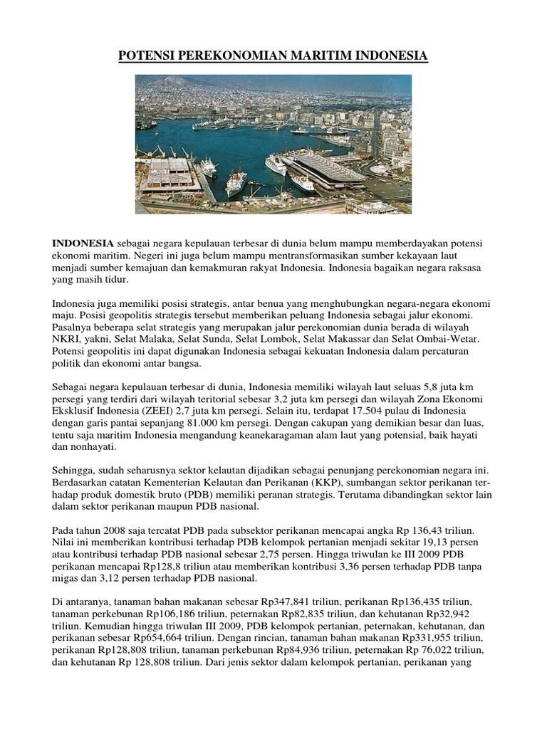 Potensi Maritim Indonesia | PDF