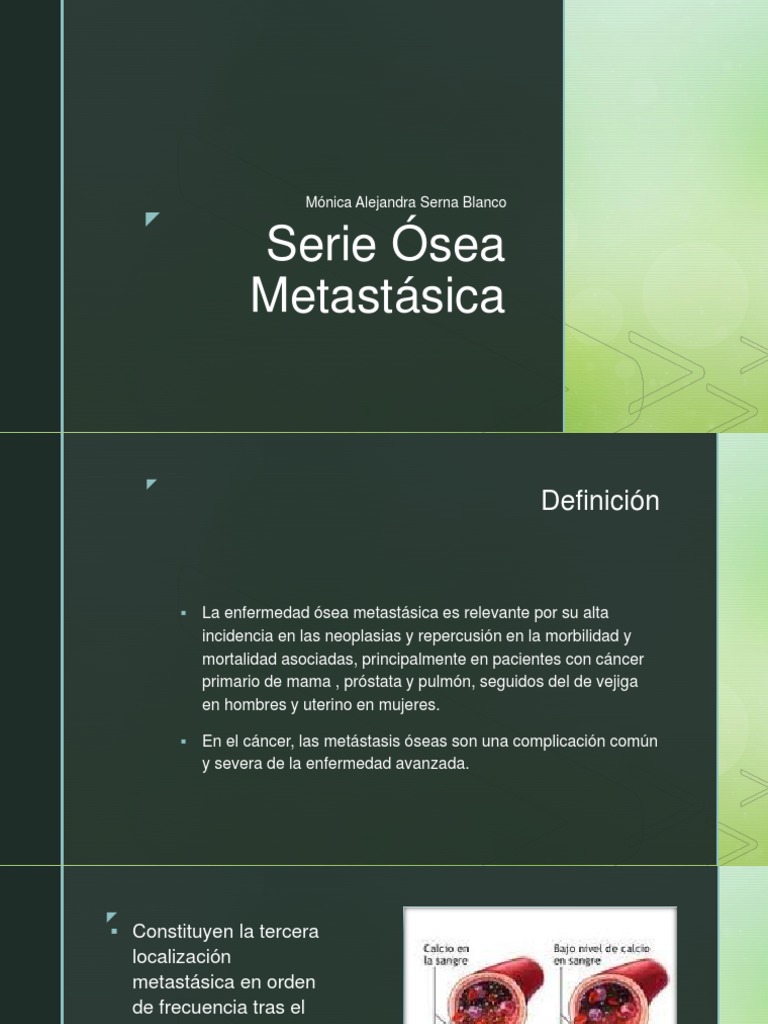 Serie Ósea Metastásica | PDF | Metástasis | Cáncer de pulmón
