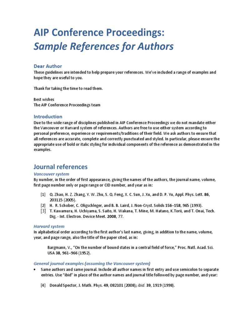 Sample References | PDF | Physics | Applied And Interdisciplinary Physics