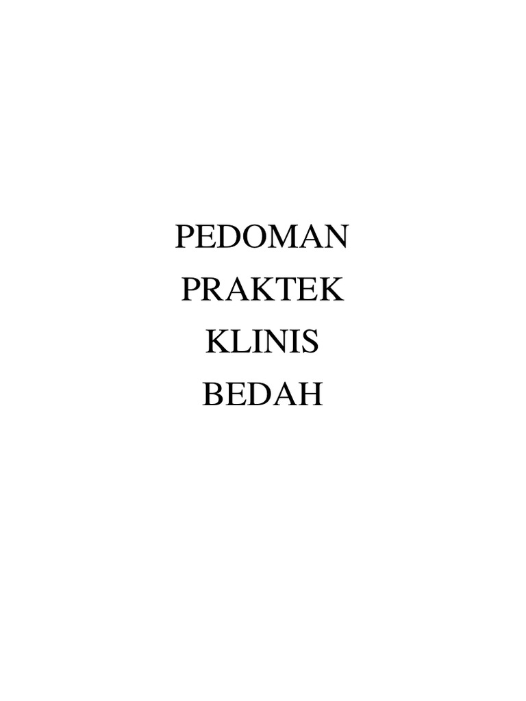 PPK Bedah | PDF