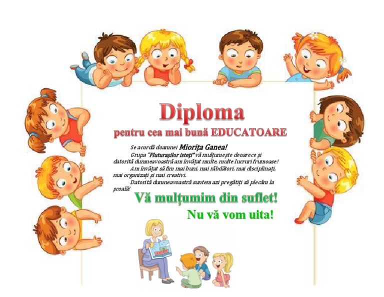 Diploma Educatoare | PDF